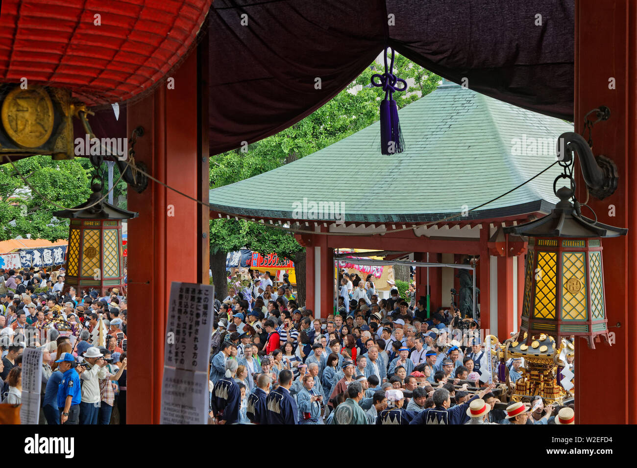 TOKYO, JAPAN, May 18, 2019 : Sanja Matsuri is one of the great Shinto ...