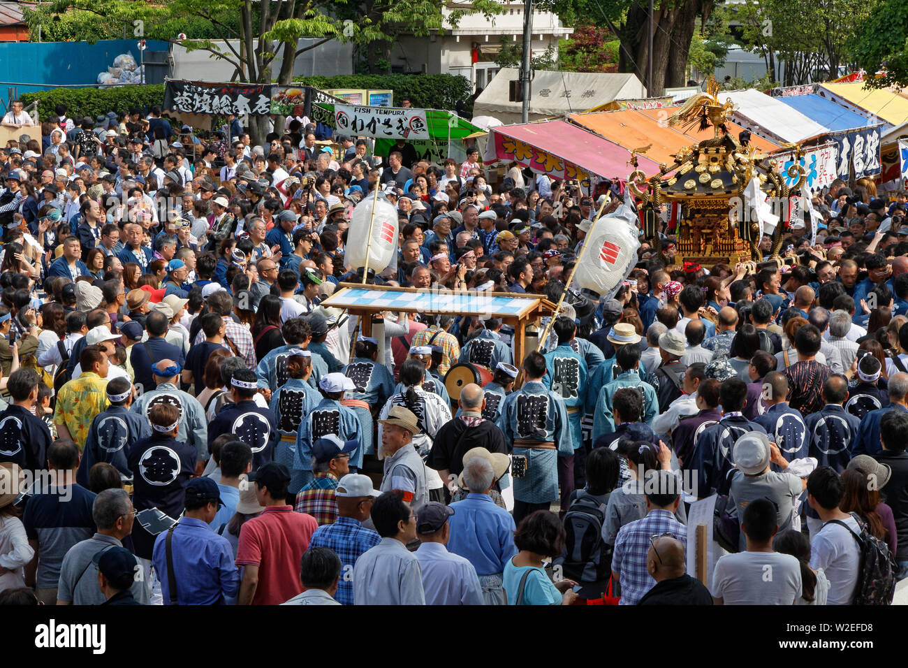 TOKYO, JAPAN, May 18, 2019 : Sanja Matsuri is one of the great Shinto ...