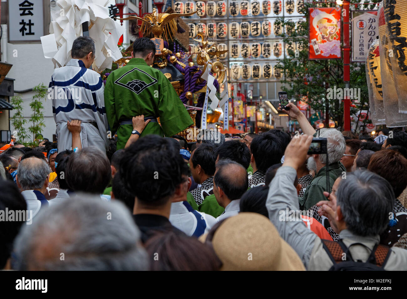TOKYO, JAPAN, May 18, 2019 : Sanja Matsuri is one of the great Shinto ...