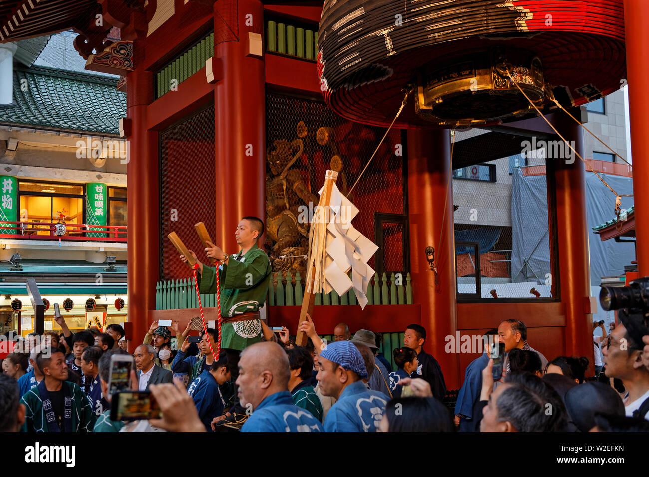 TOKYO, JAPAN, May 18, 2019 : Sanja Matsuri is one of the great Shinto ...