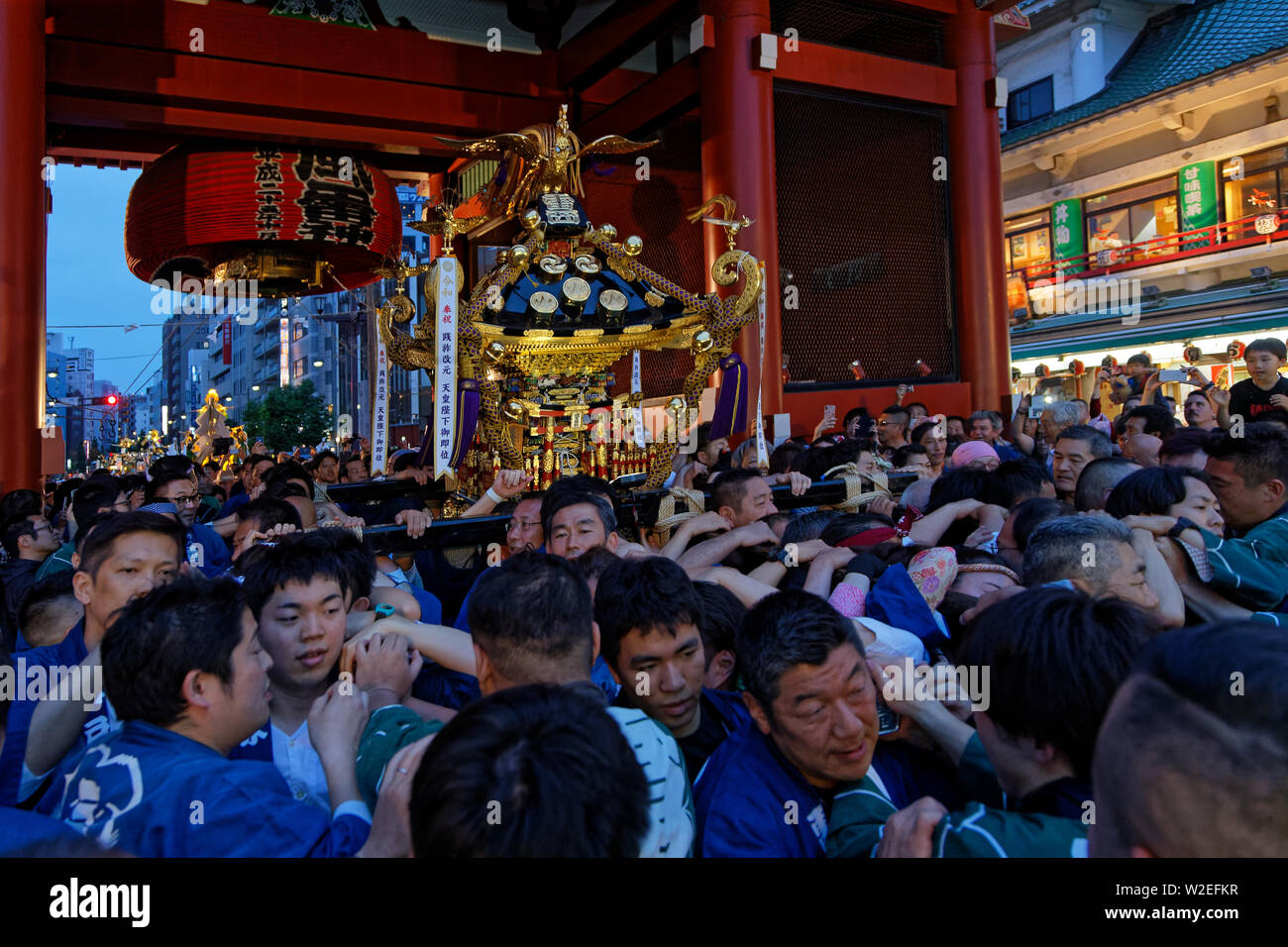 TOKYO, JAPAN, May 18, 2019 : Sanja Matsuri is one of the great Shinto ...