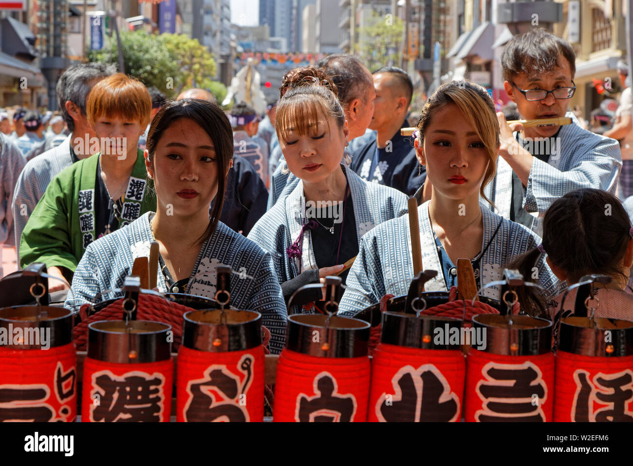 TOKYO, JAPAN, May 19, 2019 : Sanja Matsuri is one of the great Shinto ...