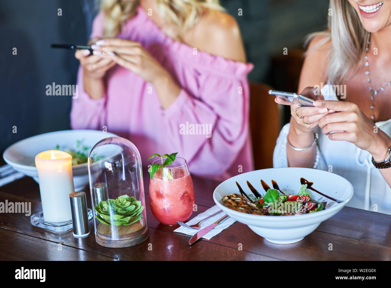 Texting At Dinner Table High Resolution Stock Photography and Images ...