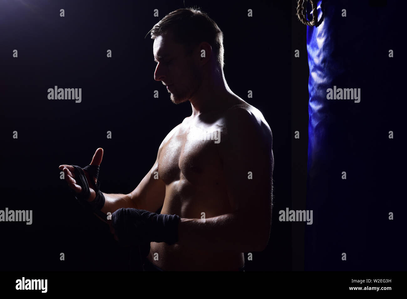 Champion concept. Future champion prepare to fight. Champion boxer ...