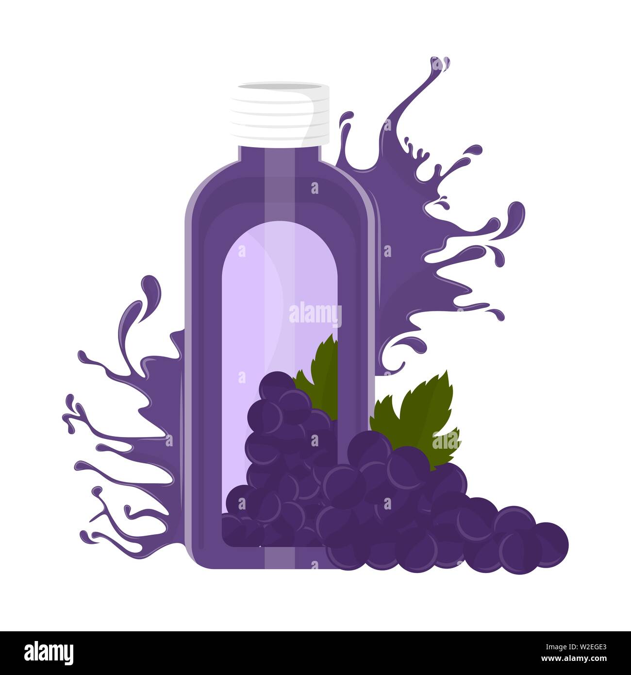 Bottle grape juice Stock Vector Images - Alamy