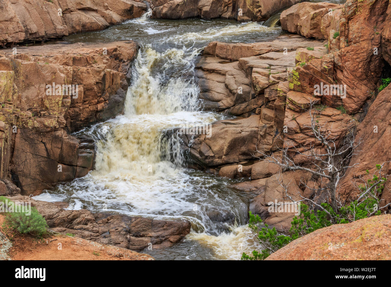 West Cache Creek and the 40 foot hole in the Wichita Mountains National ...