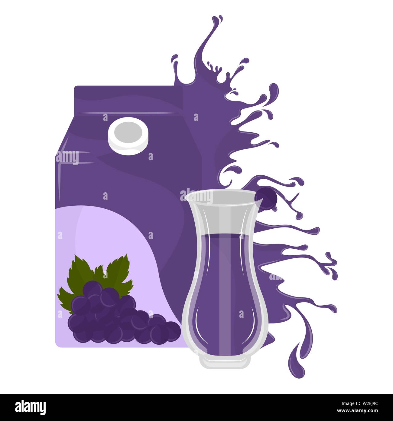 Juice box vector Cut Out Stock Images & Pictures - Alamy