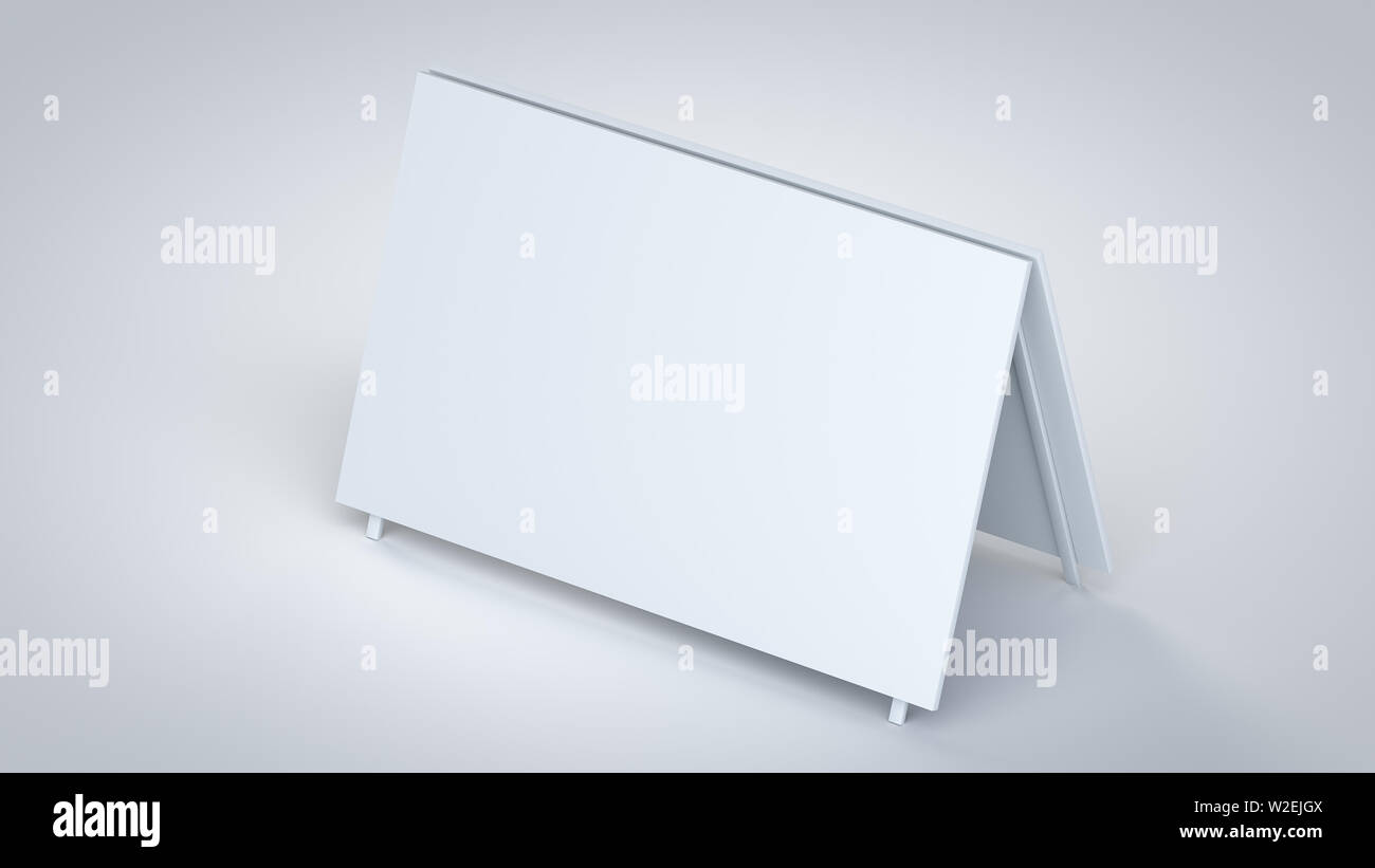 Blank white signage hi-res stock photography and images - Alamy