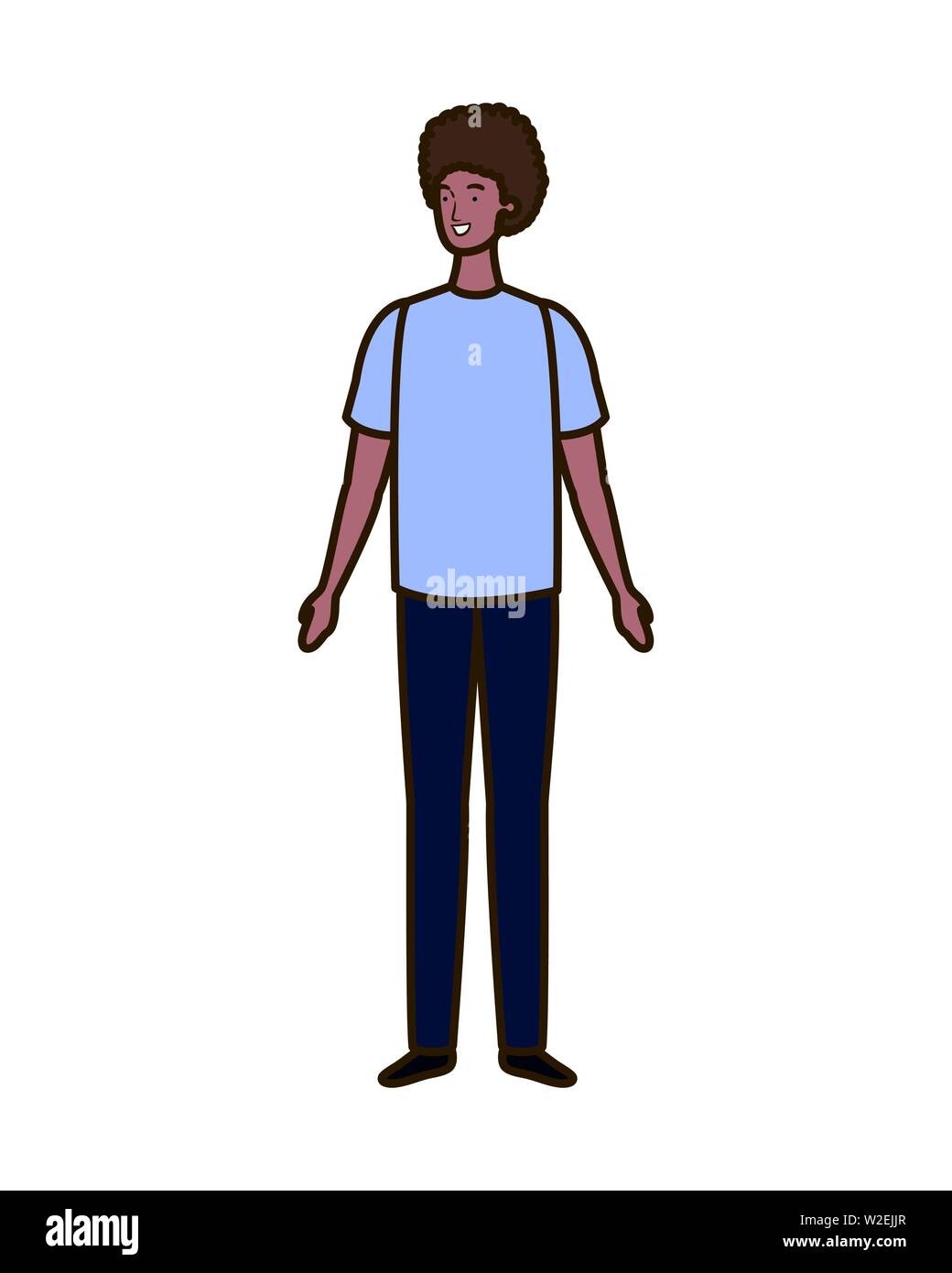 young man standing in white background Stock Vector Image & Art - Alamy