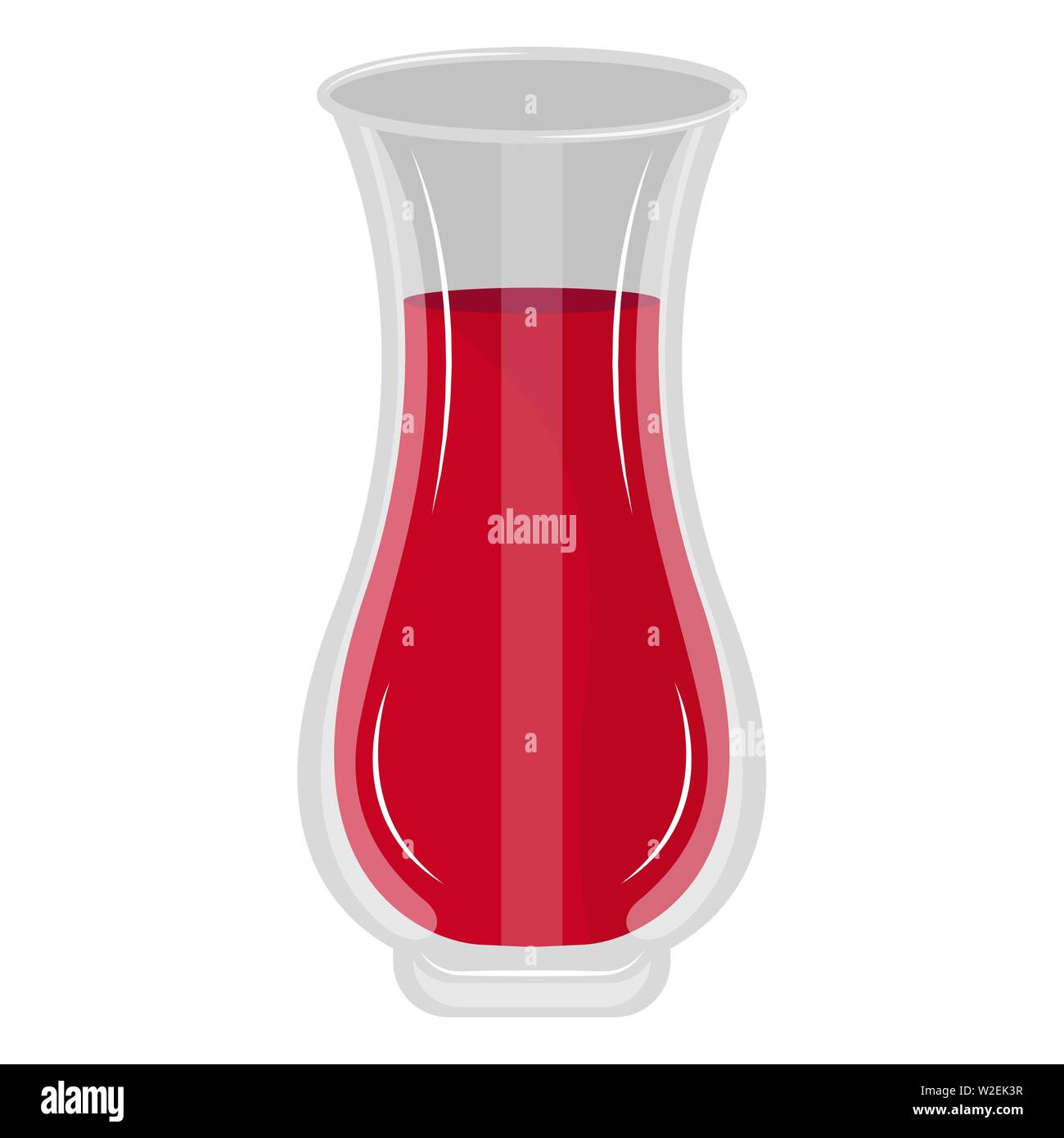 Isolated red juice jar on a white background - Vector Stock Vector ...
