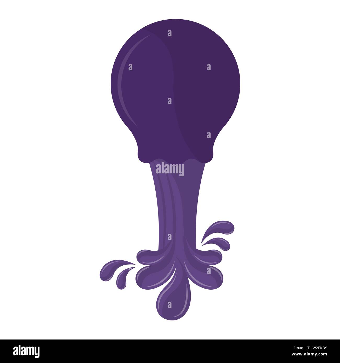 Isolated grape dripping juice on a white background - Vector Stock ...