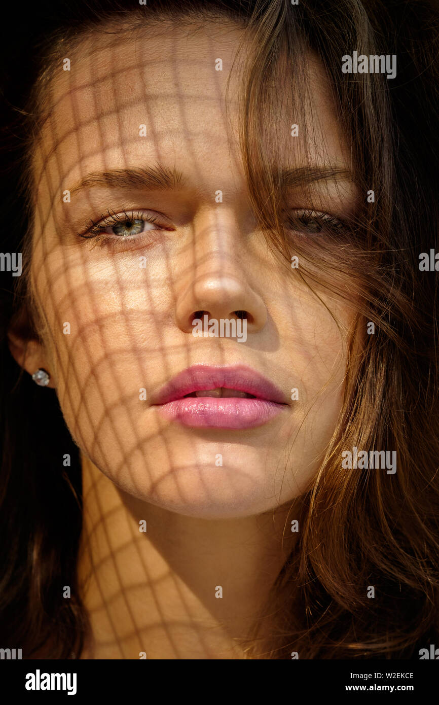 Closeup portrait attractive young hi-res stock photography and images ...