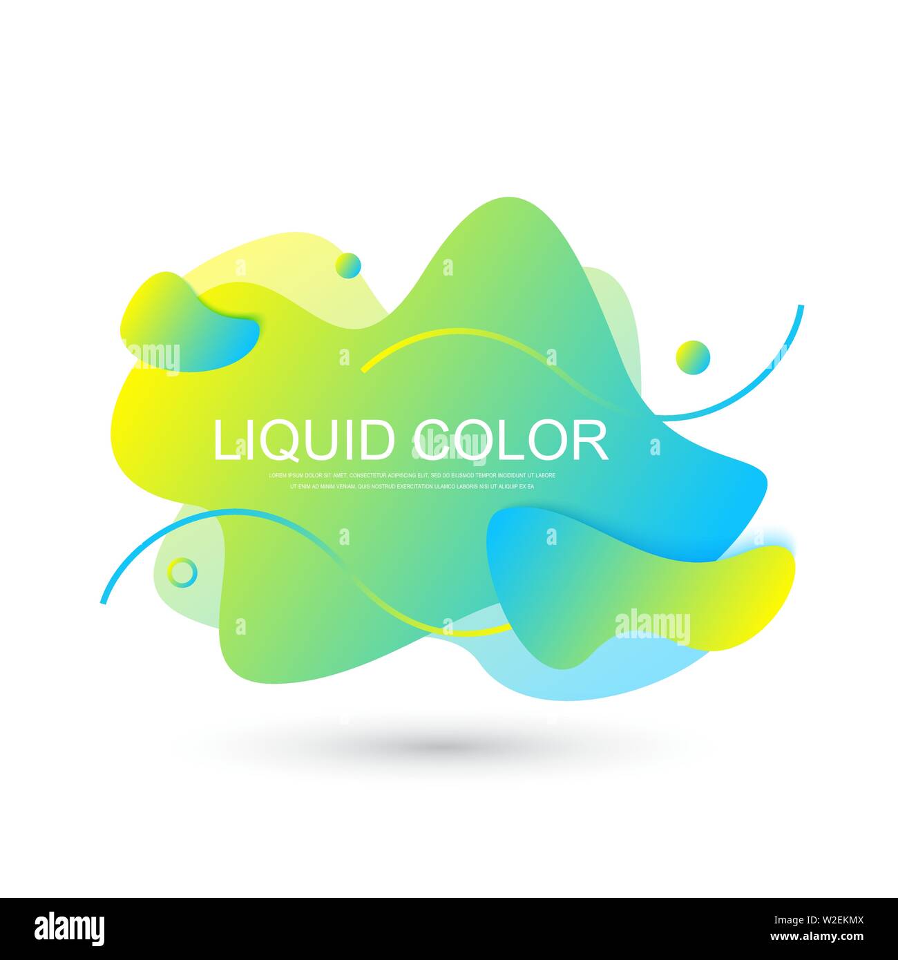 Colorful paint blobs Stock Vector Images - Alamy