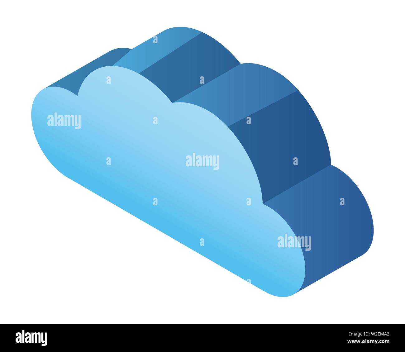 cloud computing technology 3d symbol Stock Vector Image & Art - Alamy