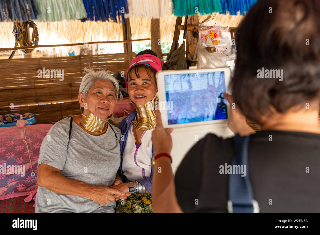 Long Neck People, Thailand Stock Photo - Alamy
