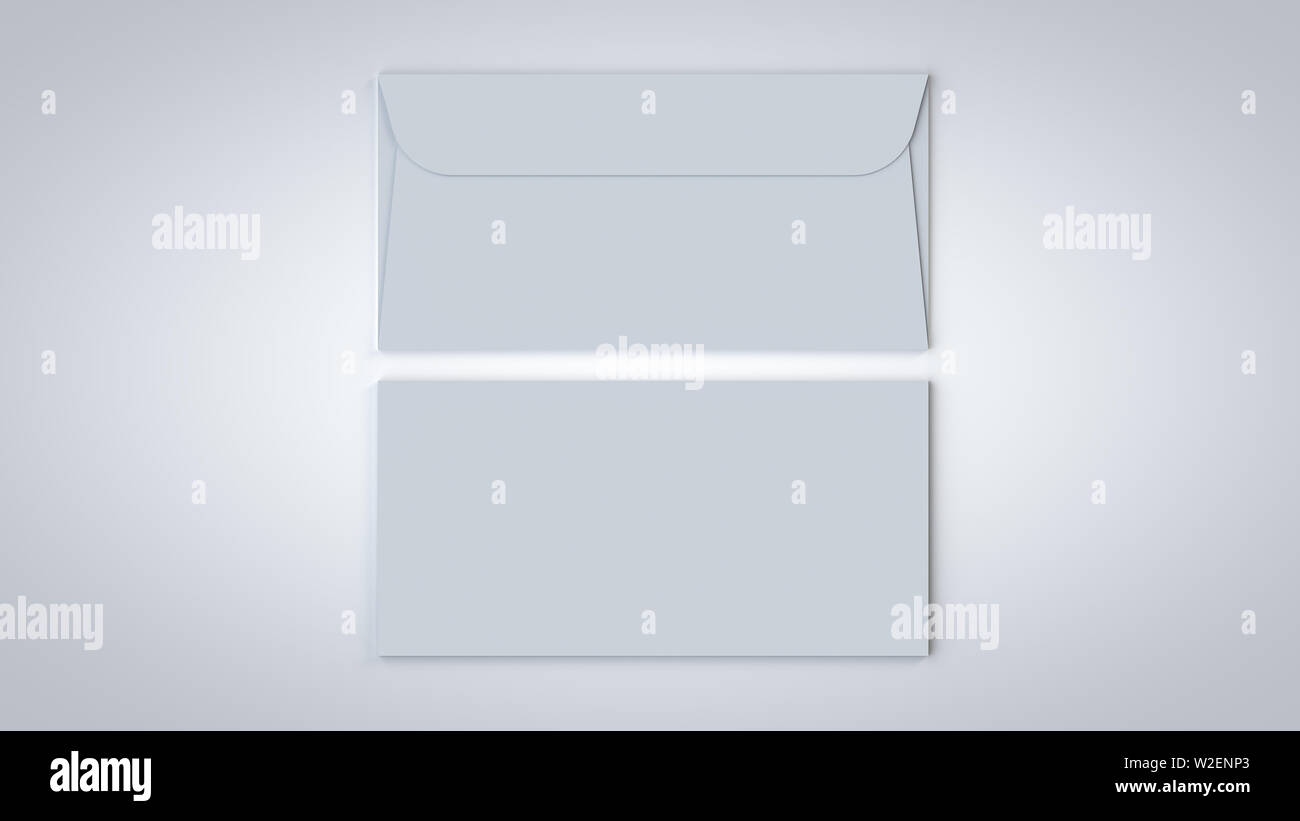 DL commercial envelope realistic 3D rendering, for corporate branding ...