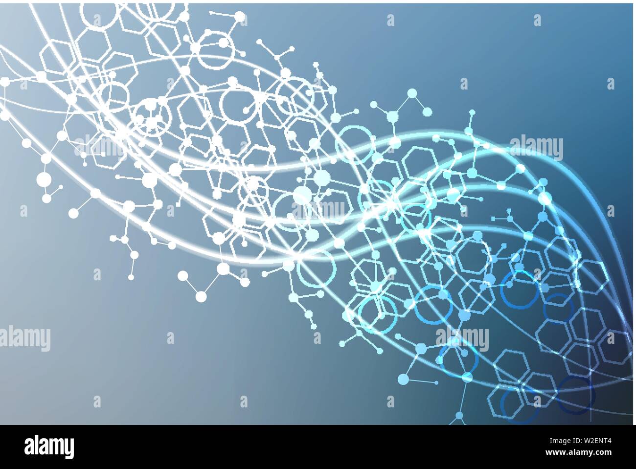 Structure Molecule And Communication Dna Atom Neurons Scientific Concept For Your Design