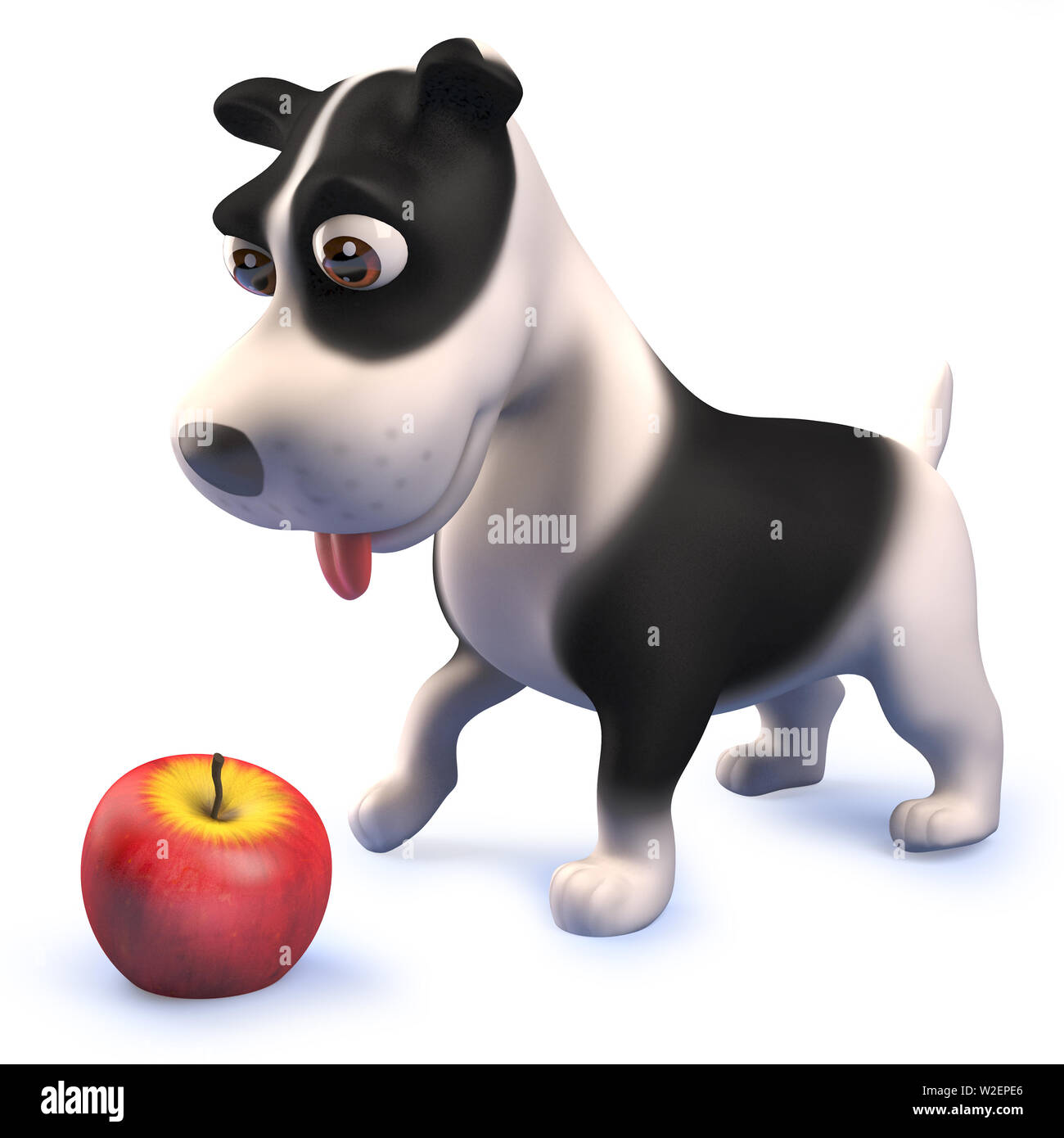 3d rendered illustration apple cartoon hi-res stock photography and ...