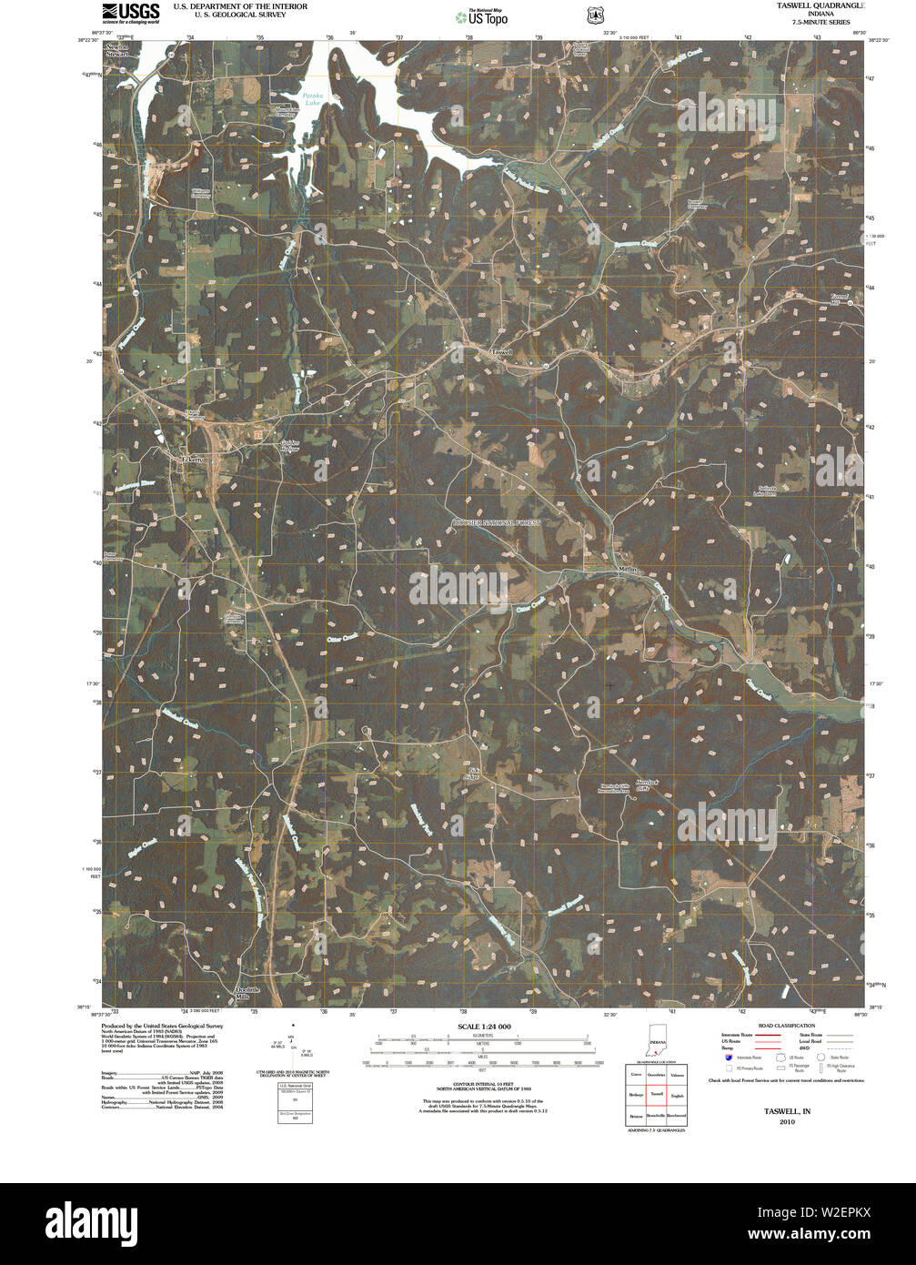 Indiana historical map Cut Out Stock Images & Pictures - Alamy