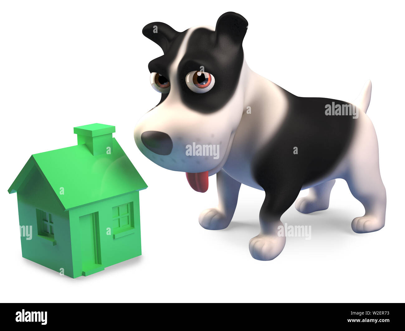 Cartoon illustration cute little puppy Cut Out Stock Images & Pictures ...