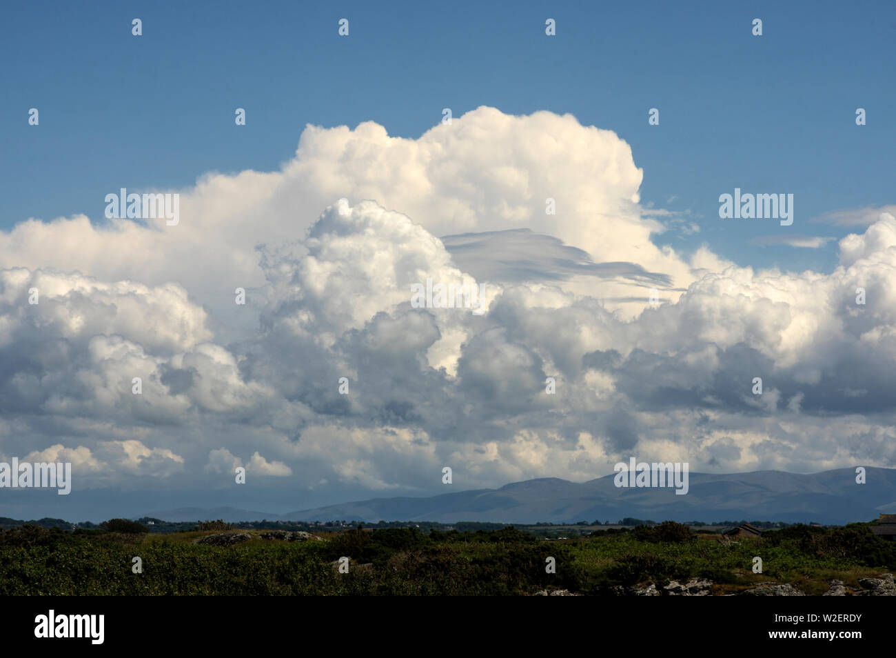 These clouds towering over the moumtains of North Wales. They often ...