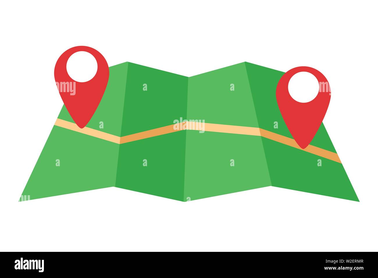location pointer symbol over a map Stock Vector Image & Art - Alamy