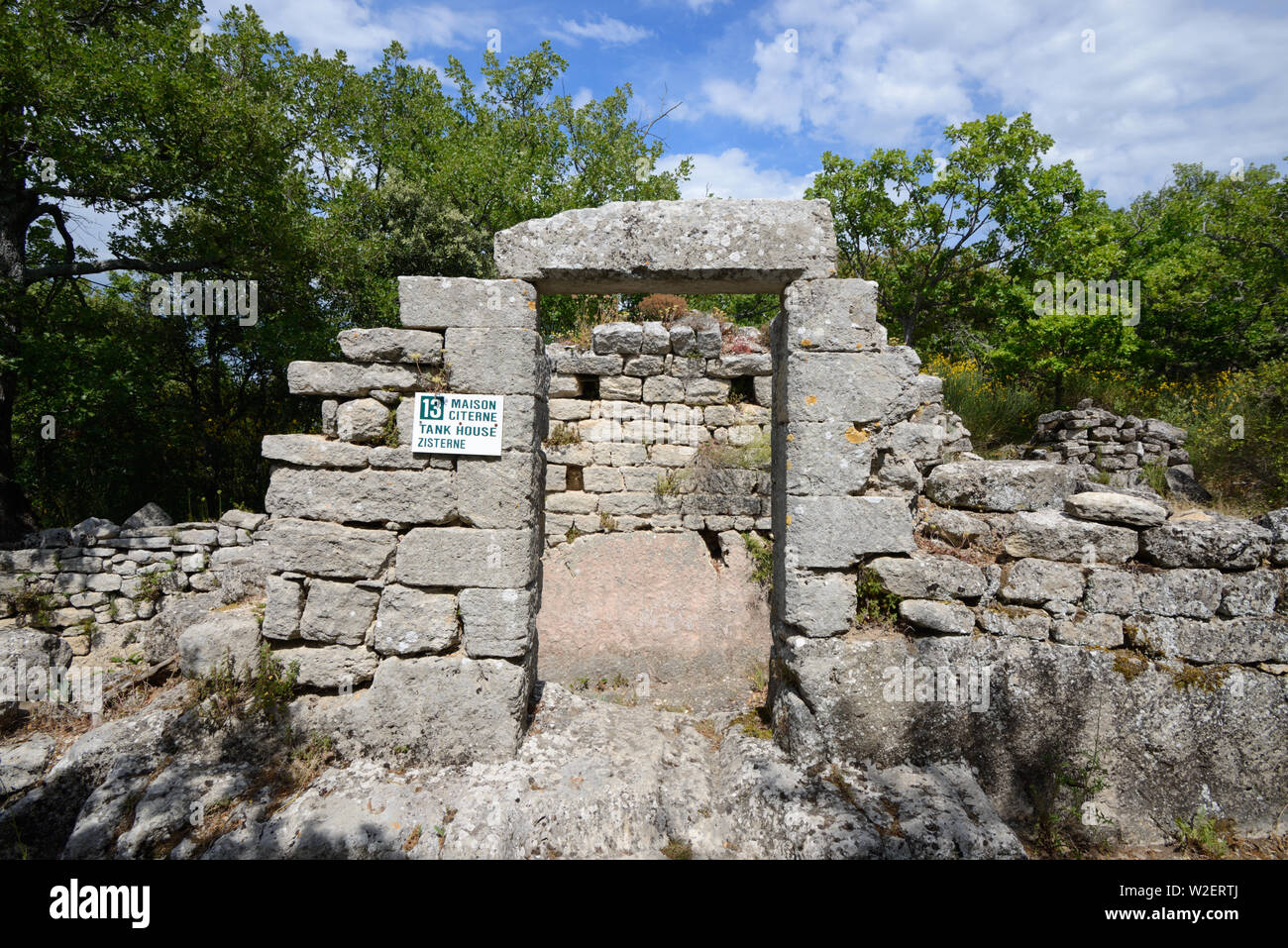 Stone Lintel and Stone Door Jambs of Entrance to Ruined Medieval House ...