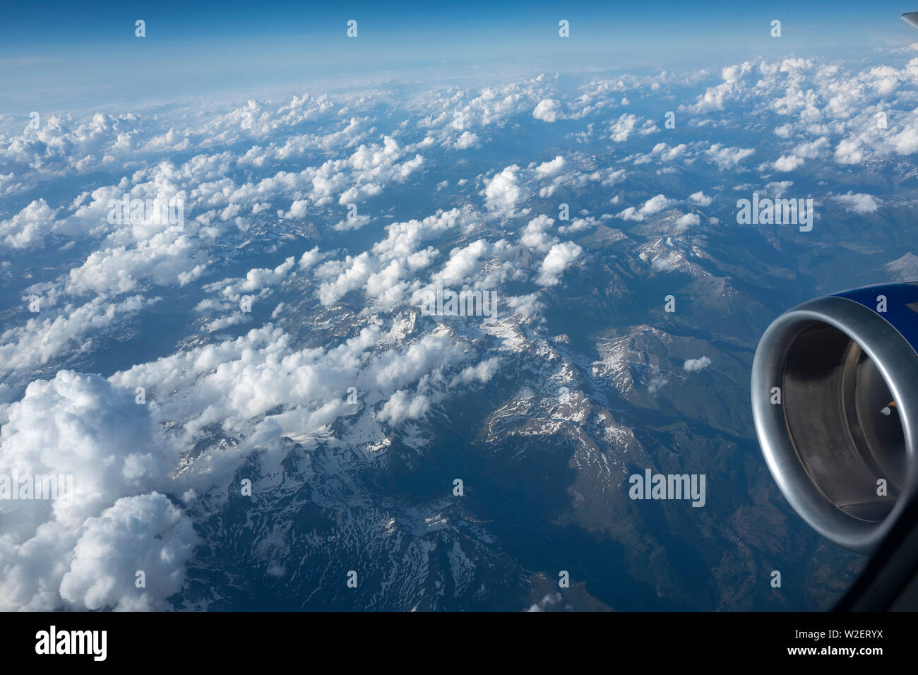 British Airways Airbus A320 flying over the Alps Europe Stock Photo - Alamy