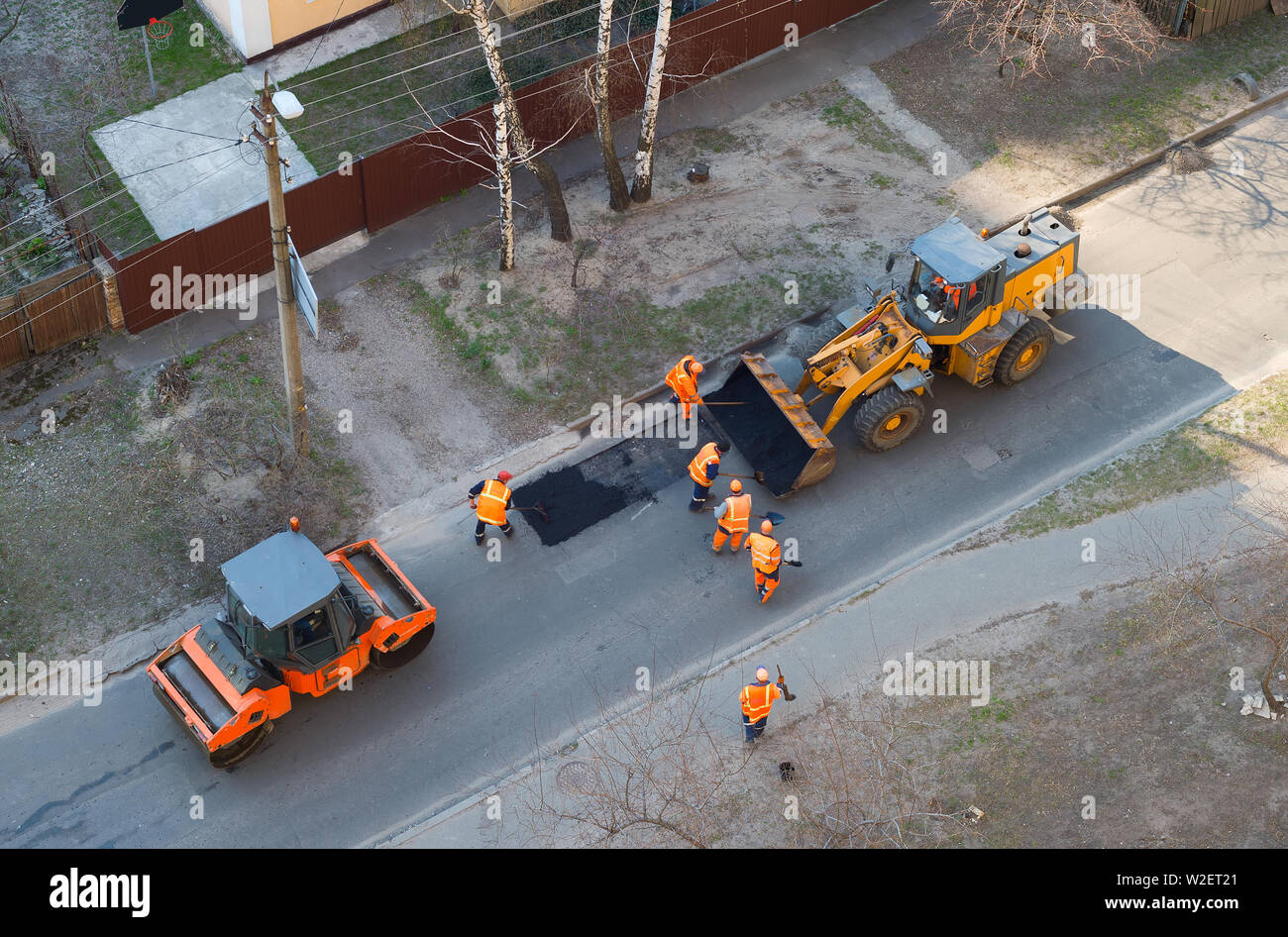 Roller compactor hi-res stock photography and images - Alamy