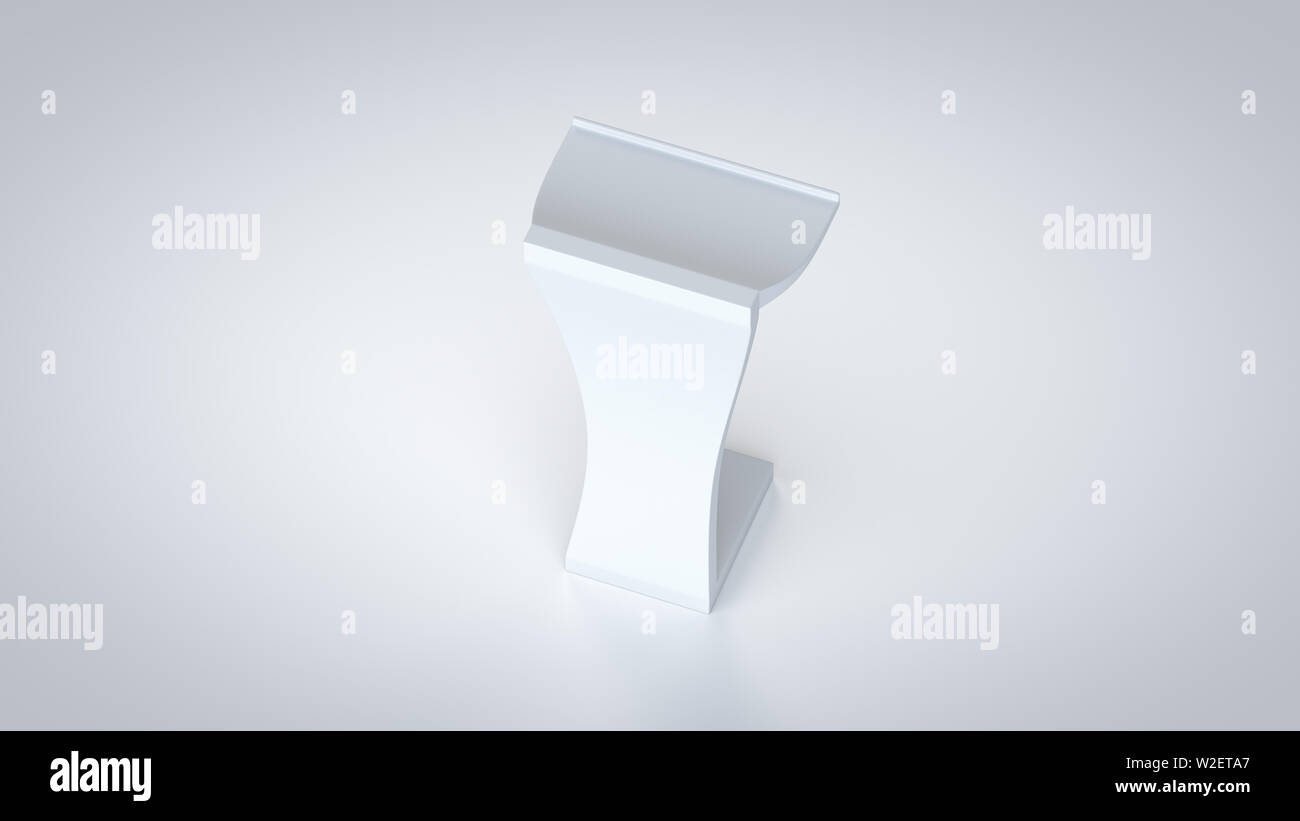 3d illustration of conceptual debate tribune, with soft shadows in a ...