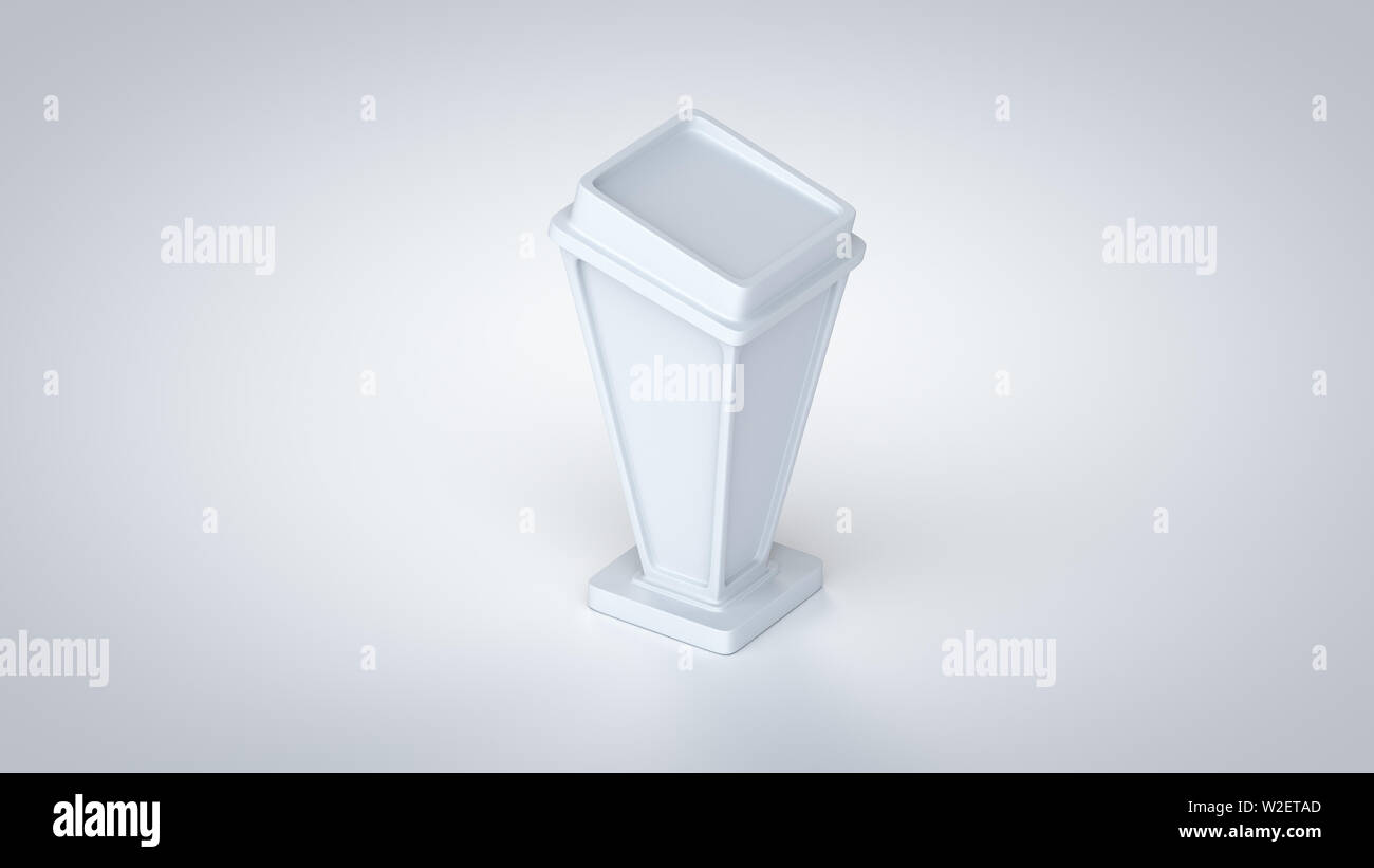 Debate, press conference concept podium mock-up, realistic 3D ...