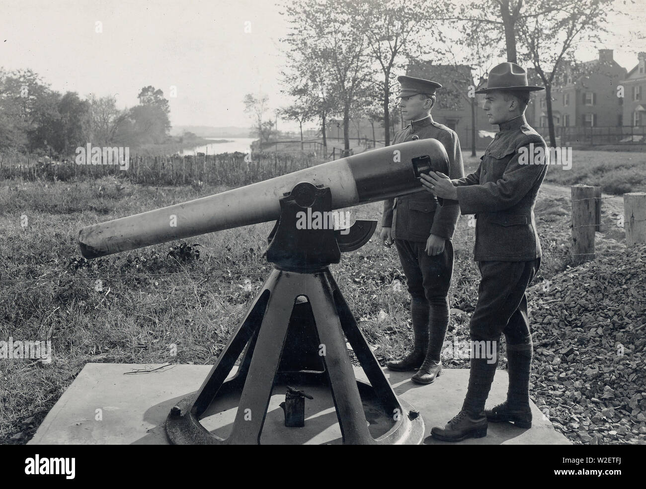 Saluting gun, Washington Barracks, Washington, D.C. ca. 1918-1919 Stock ...