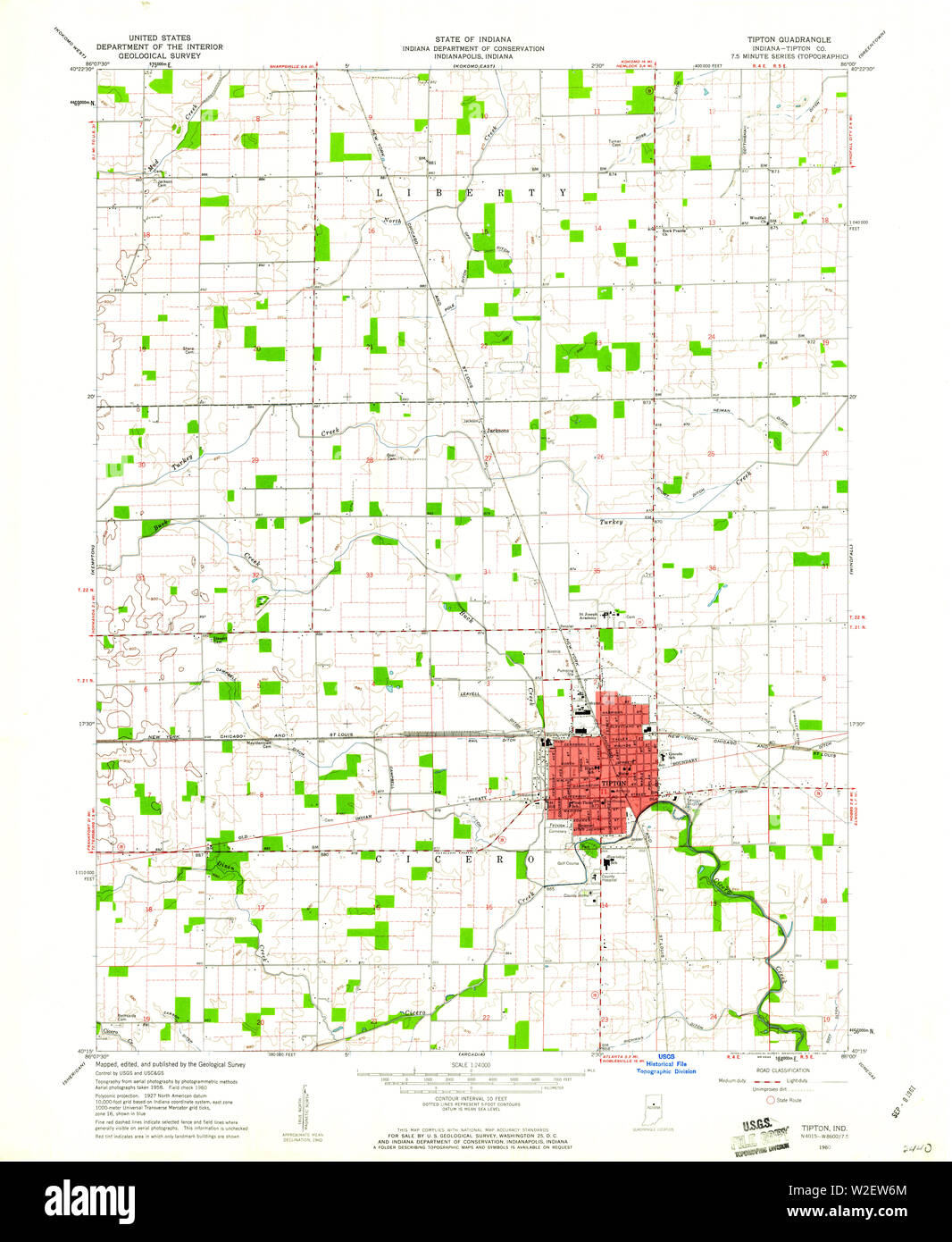 Tipton indiana map hi-res stock photography and images - Alamy