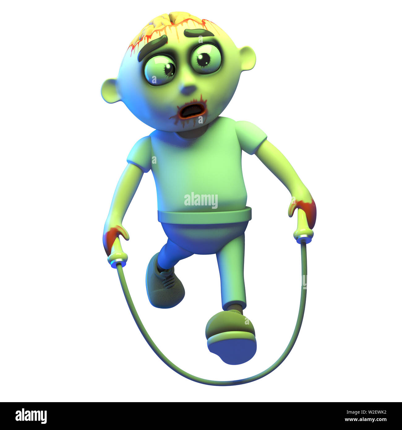 3d render skipping rope hi-res stock photography and images - Alamy