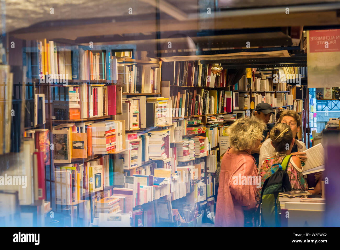 Bookshop in Vieux Lyon or Old Lyon, one of Europe’s most extensive ...