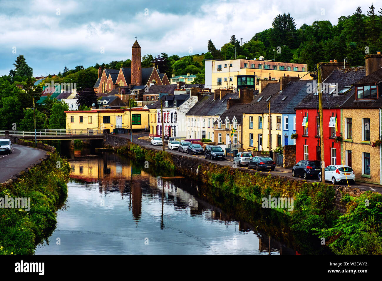 Donegal, Ireland. Beautiful landscape in Donegal, Ireland with river ...