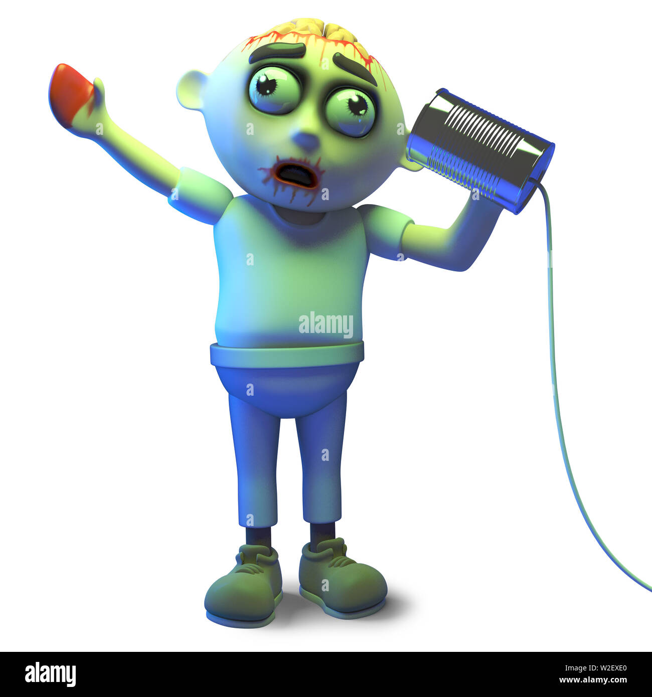 Hello is it me you are looking for asks zombie monster on the tin can ...