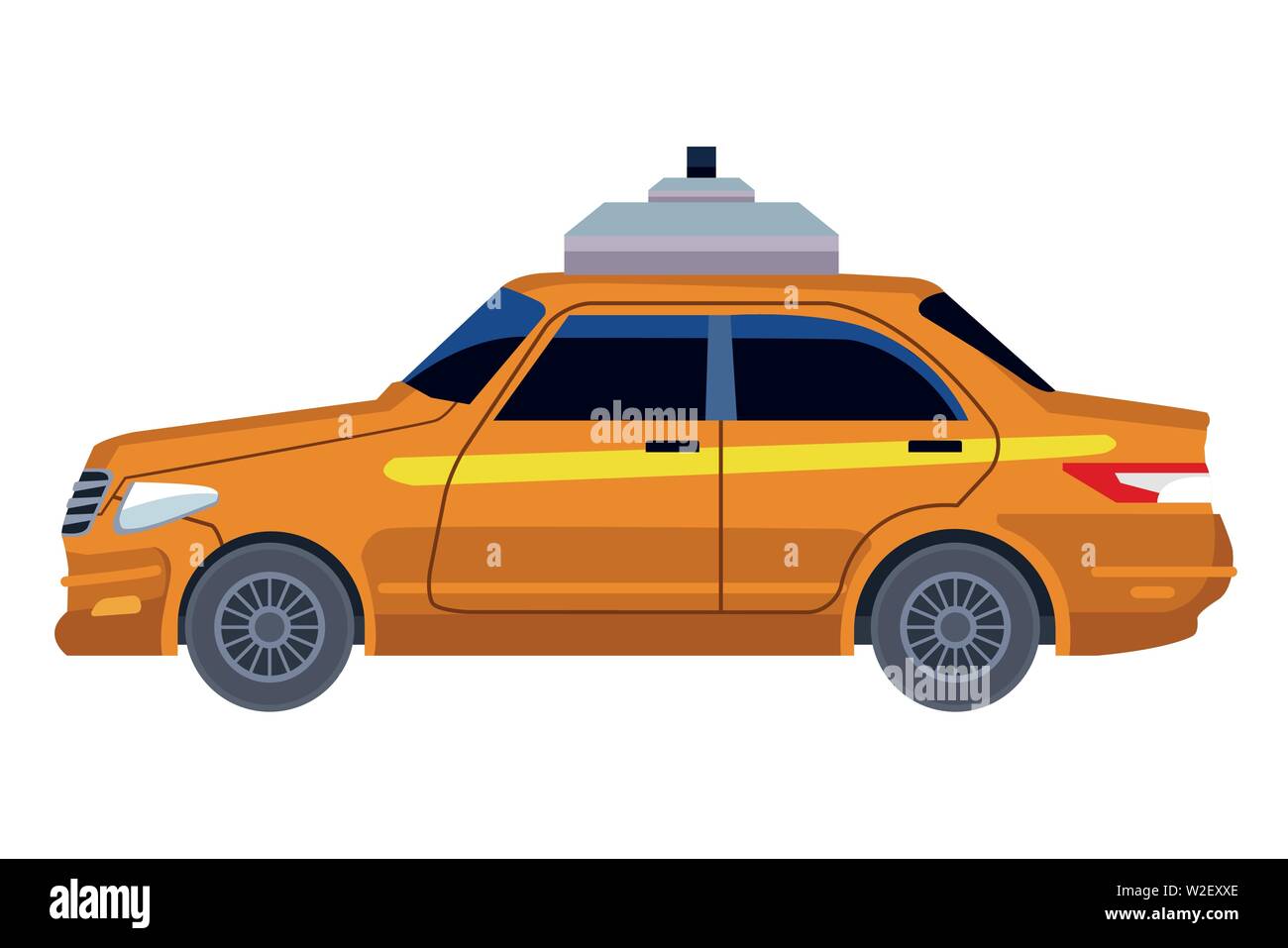 taxi cab car icon cartoon Stock Vector Image & Art - Alamy