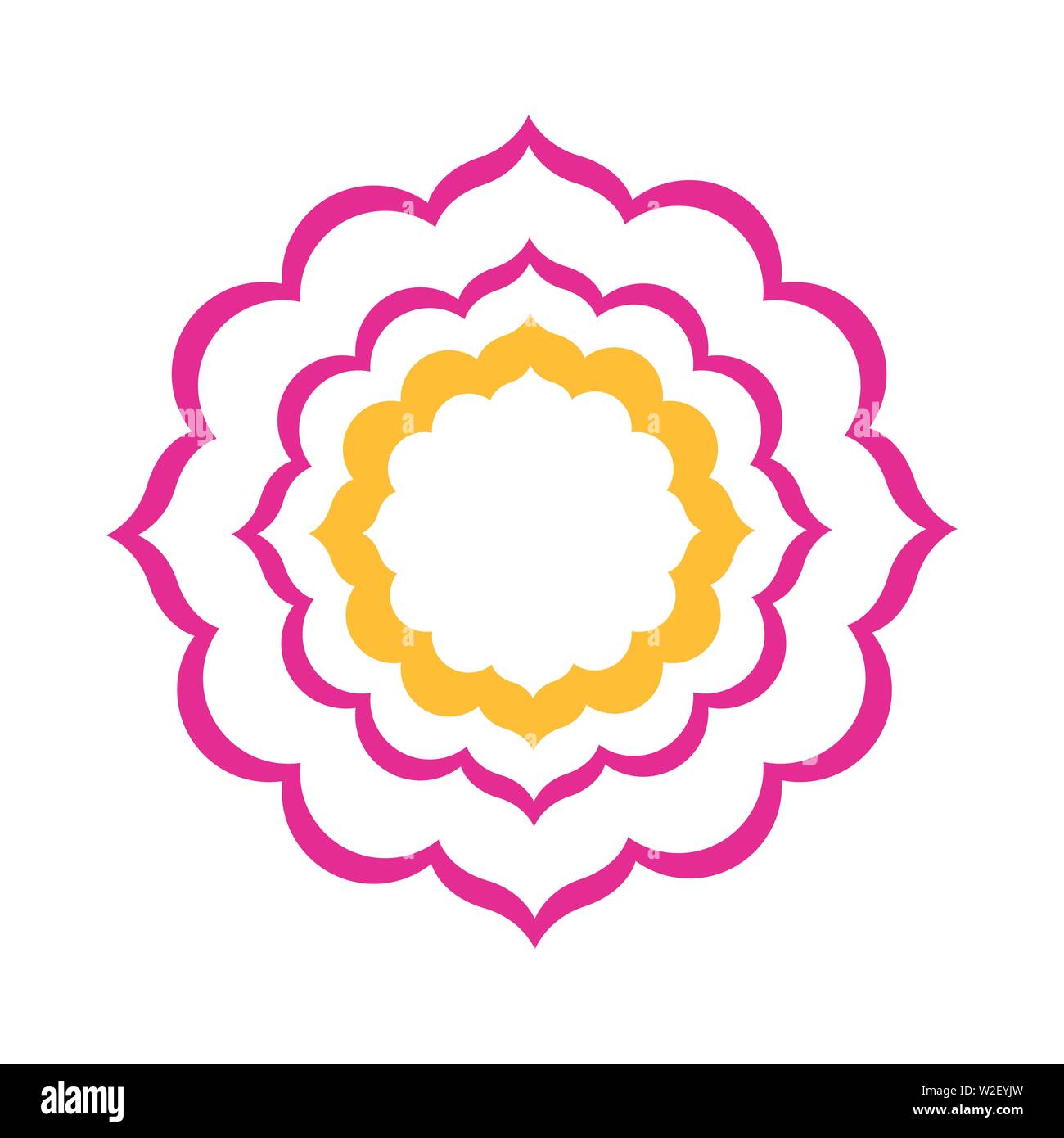 colorful flower of the india icon Stock Vector Image & Art - Alamy