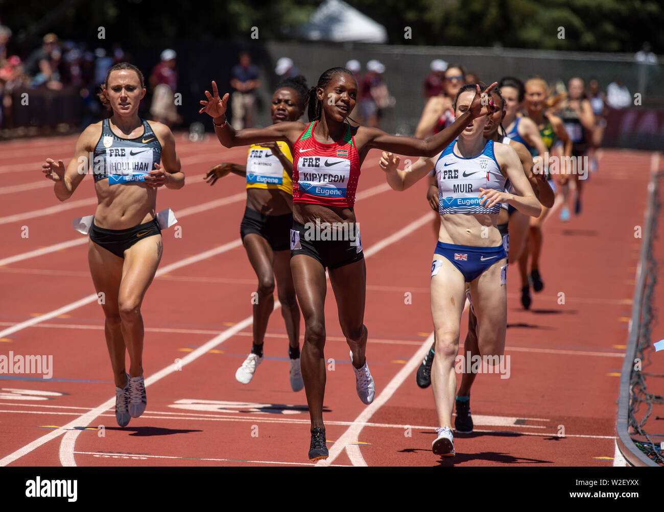 Women's 400m - IAAF Diamond League - Prefontaine Classic 2019 Stock ...