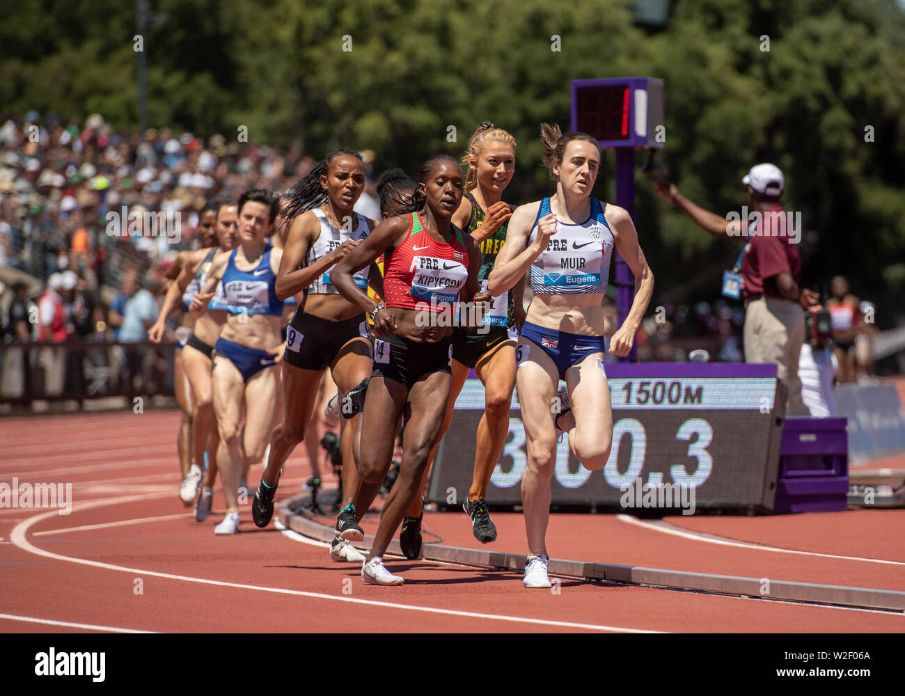 Women's 400m - IAAF Diamond League - Prefontaine Classic 2019 Stock ...