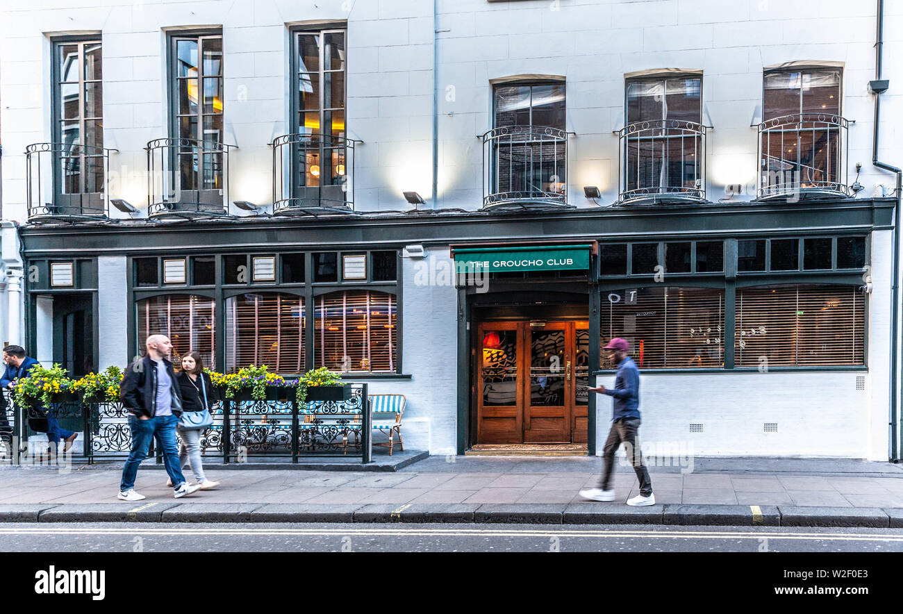 The Groucho Club, Soho, London, England, UK Stock Photo - Alamy