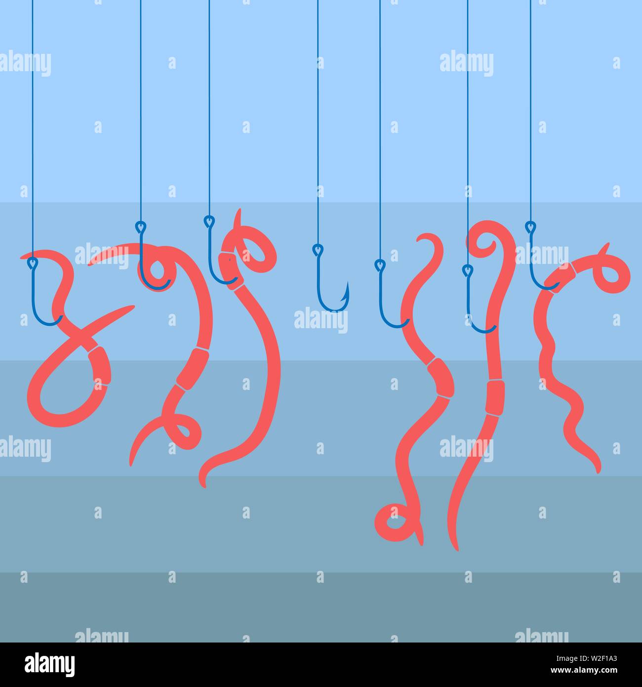 Red wiggler worms Stock Vector Images - Alamy