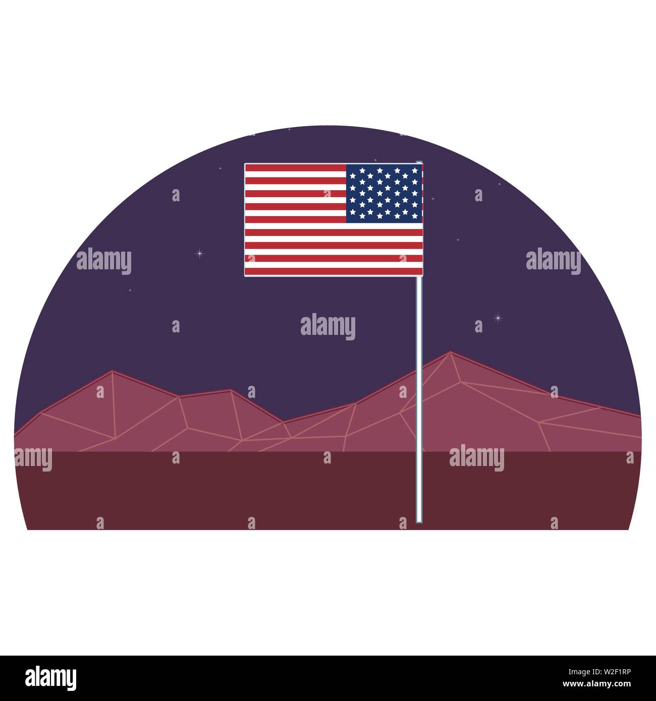 united states flag icon cartoon Stock Vector Image & Art - Alamy