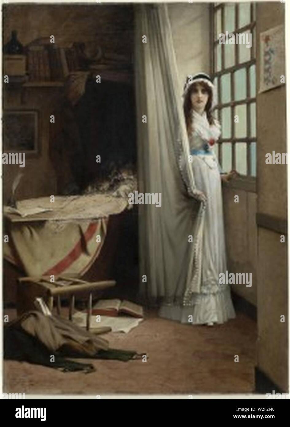 Charlotte Corday et Marat, 1880 Jules Aviat Stock Photo - Alamy