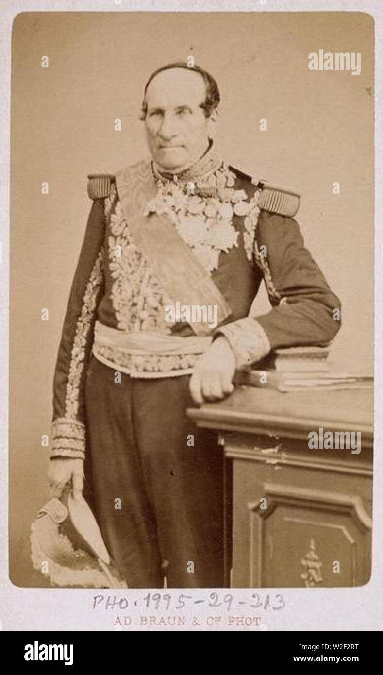 Braun Adolphe (1812-1877) - Amiral Charner (1797-1869), sénateur Stock ...