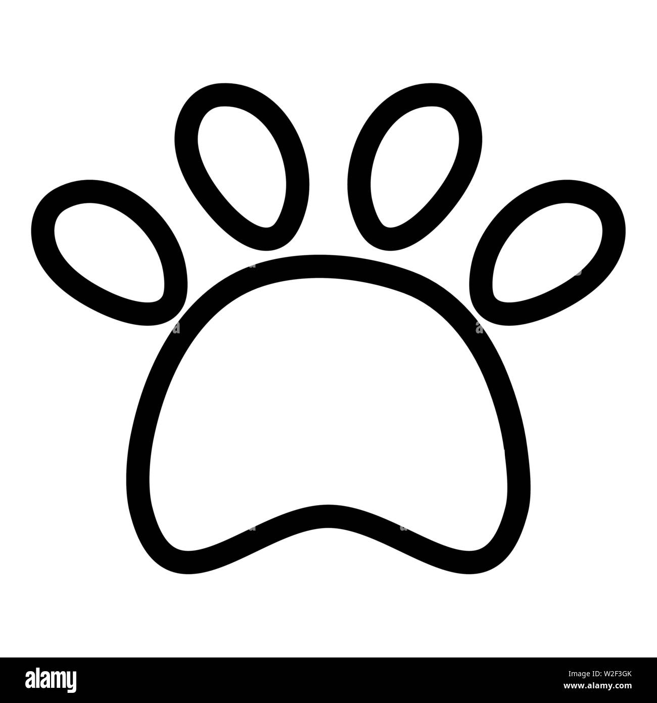 paw print pet mark icon vector illustration design Stock Vector Image ...