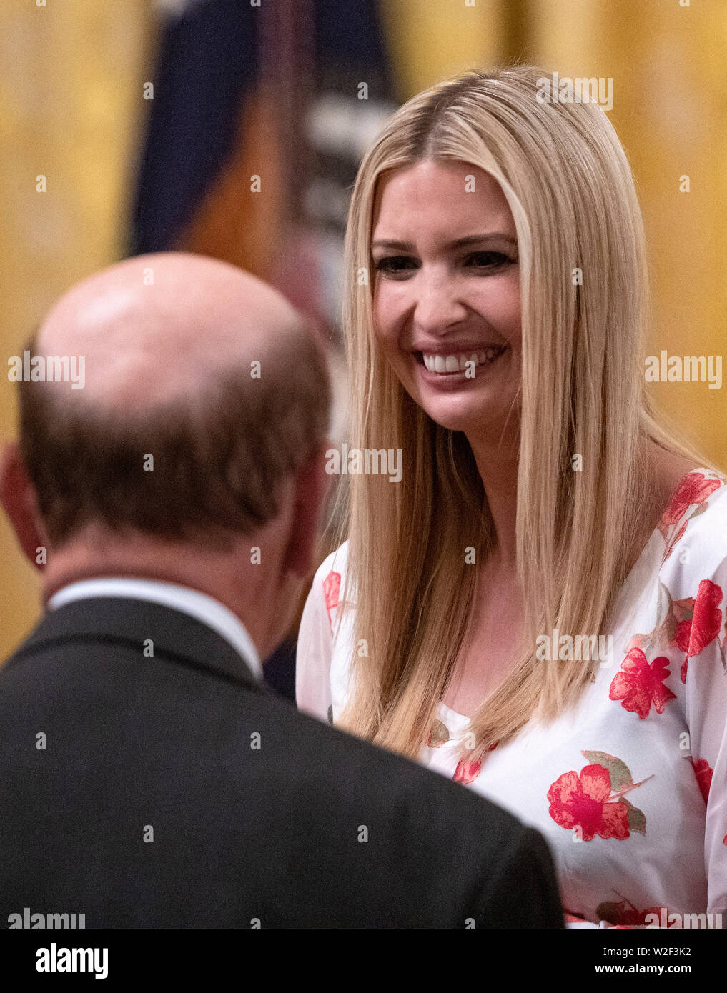 First Daughter and Advisor to the President Ivanka Trump converses with ...