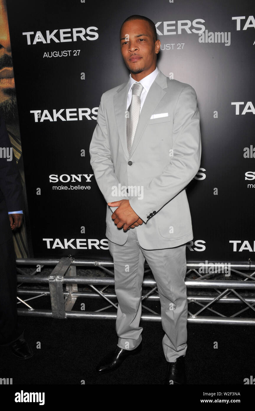 LOS ANGELES, CA. August 04, 2010: Tip "T.I." Harris at the world ...