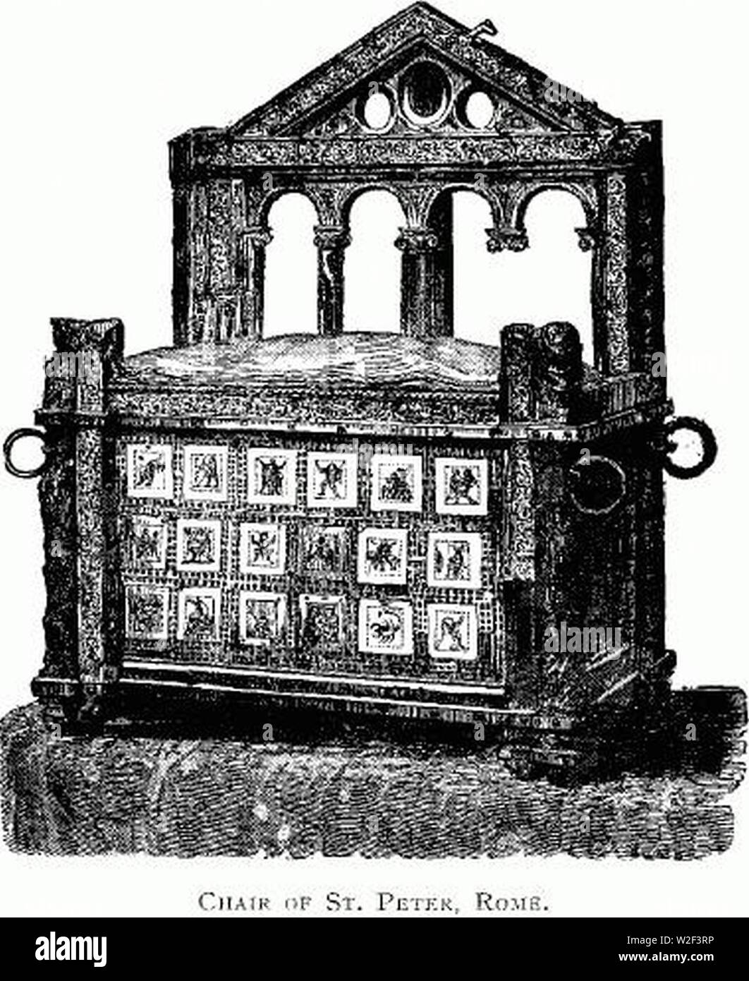 Chair of St. Peter Rome Stock Photo - Alamy